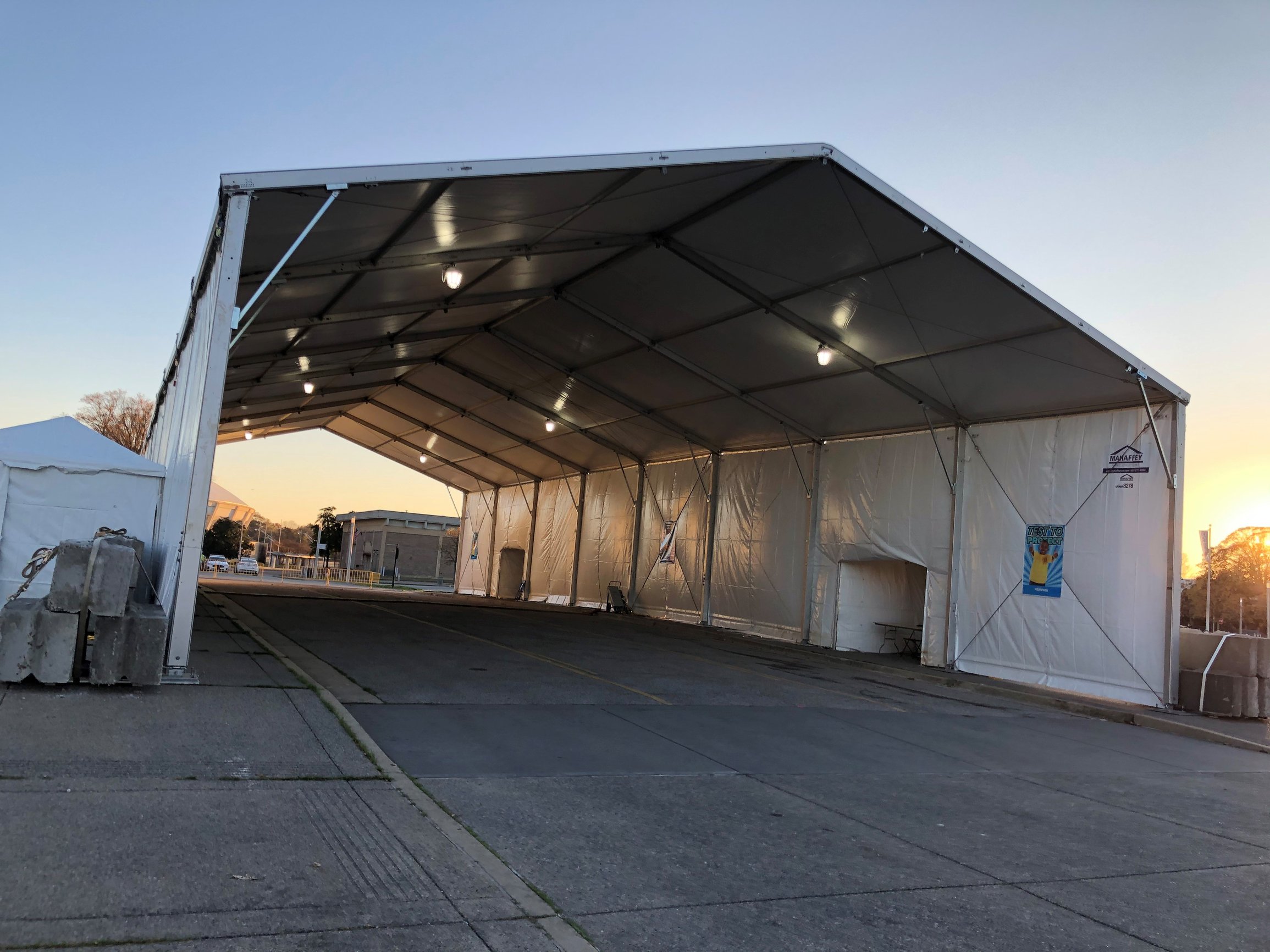 Drive-Through Vaccination Tent Supplier | Sunbelt Rentals USA