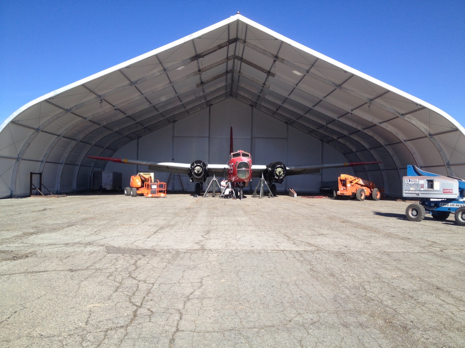 Temporary Aircraft Hangars